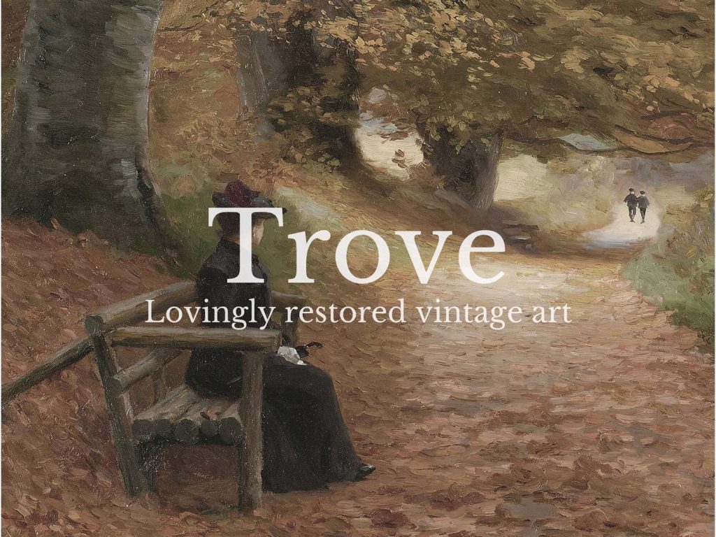 Lady on Bench - Trove Prints