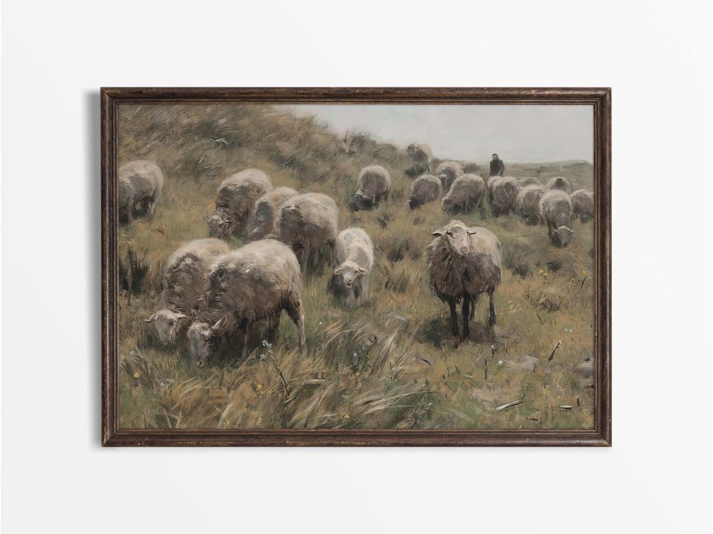 Shepherd & Sheep VIII - Trove Prints